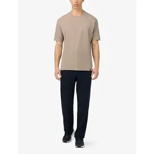 Boggi Milano Elasticated-waist Stretch Cotton-blend Trousers