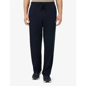 Boggi Milano Elasticated-waist Stretch Cotton-blend Trousers