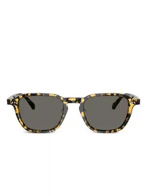Oliver Spencer Tortoiseshell Square Frame Sunglasses - Green