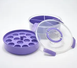 HOME REFLECTIONS Round Portable Chill & Serve W/ Inserts