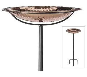 GOOD DIRECTIONS 13' Pure Copper Bird Bath With Arden Pole - One-color