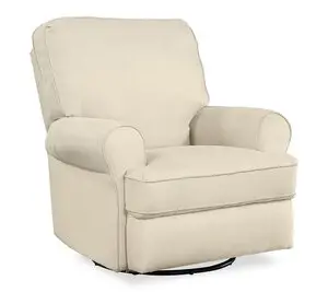BABY RELAX Tiana Nursery Swivel Glider Recliner Chair Beige - One-color
