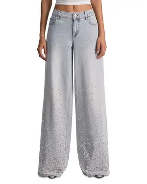 Alice + Olivia Mid Rise Jeans For Women