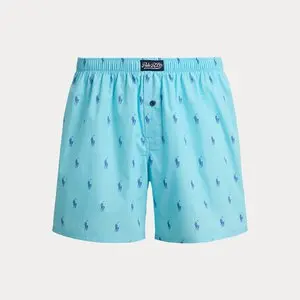 Ralph Lauren Polo Pony Cotton Boxer - Hammond Blue