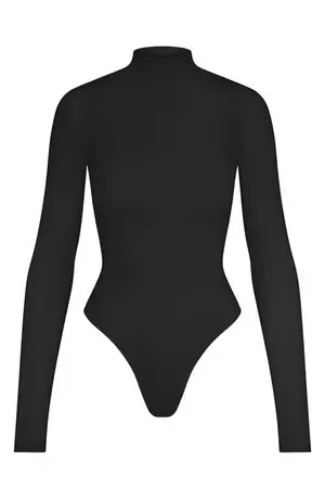 Naked Wardrobe Long-sleeve Bodysuit - Black