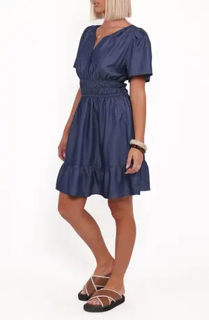 PETAL & PUP Morwenna Ruffle Mini Dress