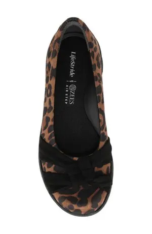 LIFESTRIDE Glamour Ballerina Flat - Brown Multi