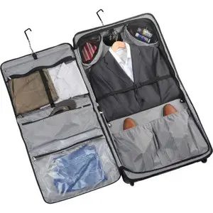 WALLYBAGS 45" Premium Rolling Garment Bag With Multiple Pockets