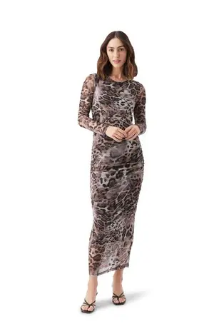 RIPE MATERNITY Savannah Printed Mesh Jersey Dress