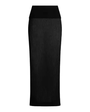 SKIMS Sheer Knit Maxi Skirt - Onyx