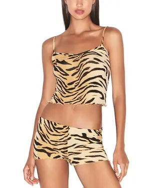 SKIMS Sleep Cami & Shorts Set - Bronze Tiger