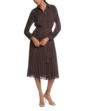 Women's Pleated Shirt Dresses