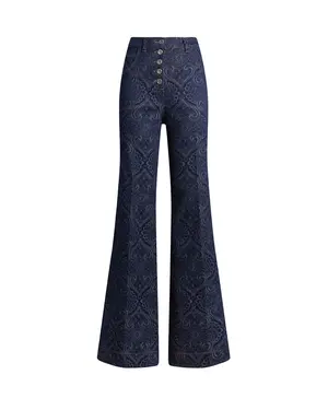 Etro Paisley Bootcut Jeans