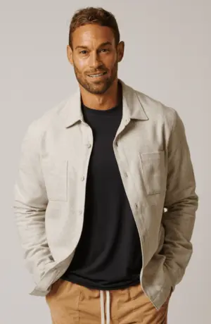 LEISURE LAB Sequoia Button Up Shirt - Sandstone