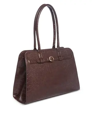 Aqua Belted Shoulder Bag