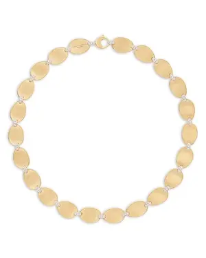 Marco Bicego 18k Gold Lunaria Diamond Collar Necklace - White/gold