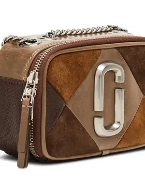 Marc Jacobs The Suede Patchwork Softshot - Brown Multi