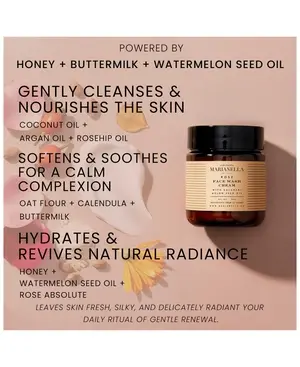 JABONERIA MARIANELLA Rose Face Wash Cream 3 Oz
