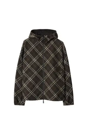 Burberry Reversible Check Hooded Jacket