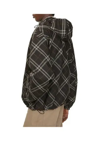 Burberry Reversible Check Hooded Jacket