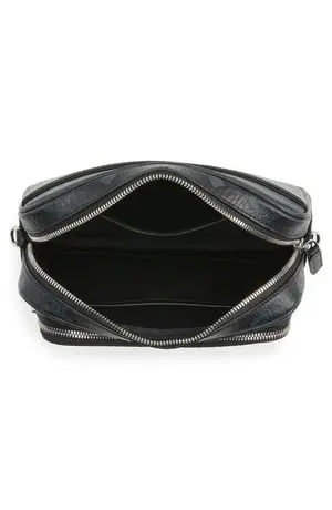 Mcm Aren Crossbody In Visetos - Black