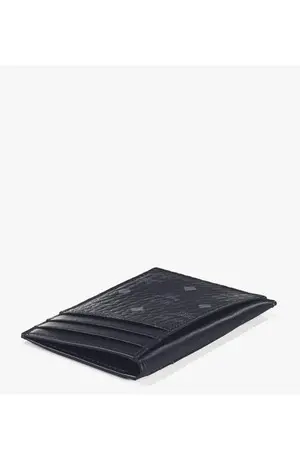 Mcm N/s Card Case In Visetos Original - Black