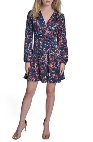 Bcbgmaxazria Printed Ruffle Mini Dress