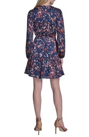 Bcbgmaxazria Printed Ruffle Mini Dress