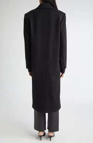 Loulou De Saison Wool And Cashmere Double-breasted Coat - Black