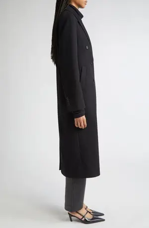 Loulou De Saison Wool And Cashmere Double-breasted Coat - Black
