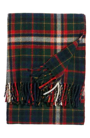 Pendleton Fireside Virgin Wool Throw - Lauren Green/red