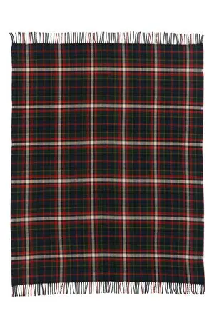 Pendleton Fireside Virgin Wool Throw - Lauren Green/red