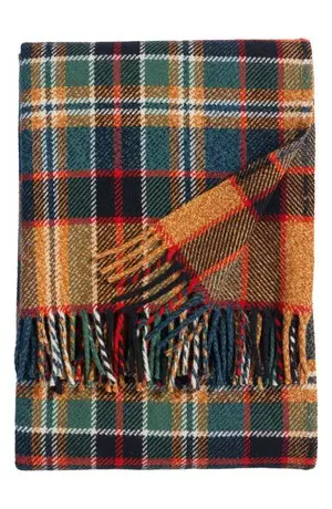 Pendleton Fireside Virgin Wool Throw Sycamore Gold/green