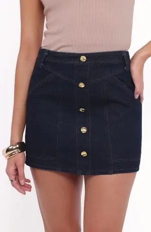 PETAL & PUP Narla Denim Mini Skirt