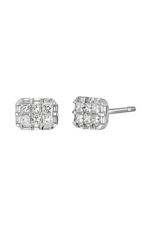 Bony Levy Mika Pavé Diamond Stud Earrings - 18k White Gold