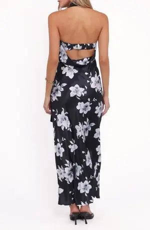 PETAL & PUP Freida Maxi Halter Dress
