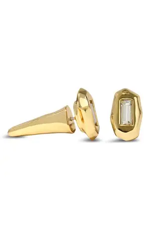 Alexis Bittar Baguette Crystal Stud Earrings