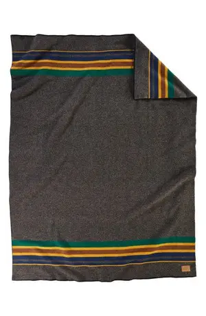 Pendleton Yakima Camp Wool Blend Throw Blanket - Oxford Yakima