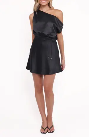 PETAL & PUP One-shoulder Mini Dress