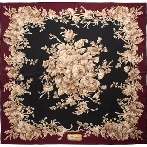 Dolce & Gabbana Italian Floral Square Silk Scarf Hh4ox Rose Cretonne Fld