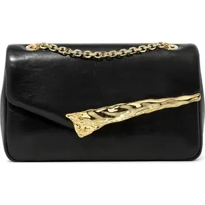 Alexis Bittar Angular Leather Shoulder Bag - Black