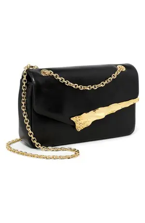 Alexis Bittar Angular Leather Shoulder Bag - Black