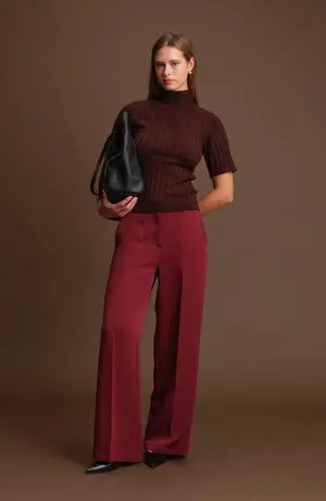 Deluc Oliver Rib Turtleneck Sweater - Cacao
