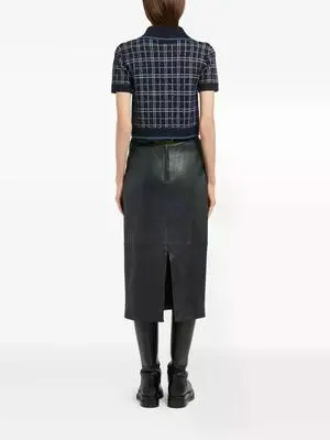 Ports 1961 Check-pattern Short-sleeve Top