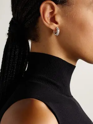 Shay 18-karat White Gold Diamond Hoop Earrings