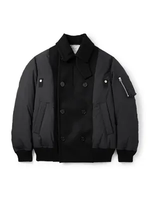 Sacai Double-breasted Down Bomber Jacket