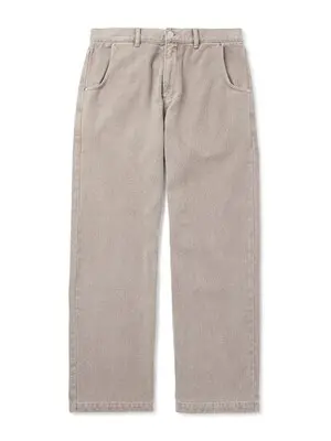 MFPEN Straight-leg Brushed Organic Jeans - Neutrals
