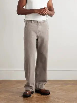 MFPEN Straight-leg Brushed Organic Jeans - Neutrals