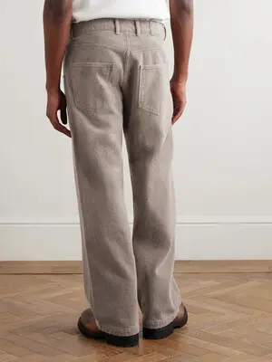 MFPEN Straight-leg Brushed Organic Jeans - Neutrals