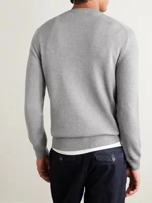 SLOWEAR Zanone Slim-fit Virgin Wool And Cashmere-blend Sweater